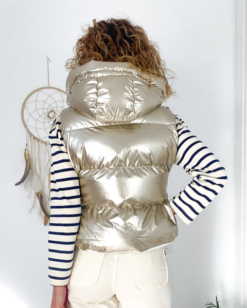 Chaleco metalizado reversible – Generación Cuarenta - Tienda online ropa mujer - B88285978